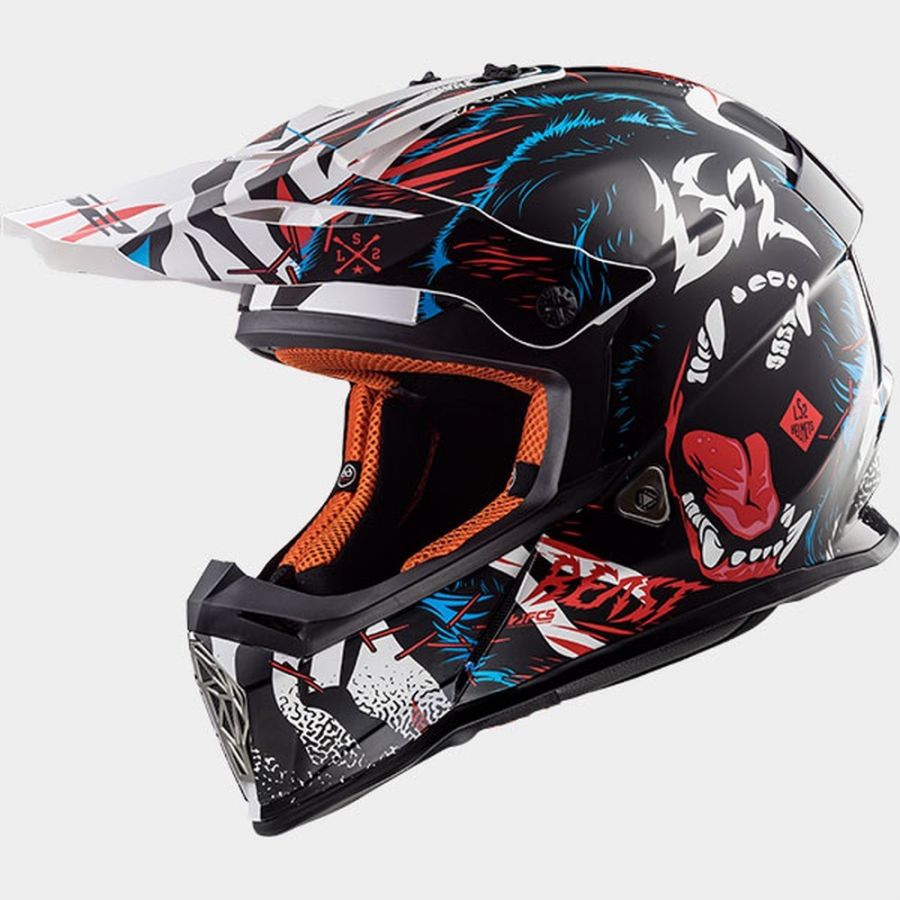 Casque Moto Cross LS2 MX437 FAST BEAST - Moto Expert